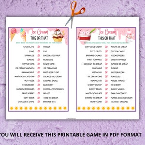 Ice Cream This or That,ice Cream Party Games,summer Activities,ice ...