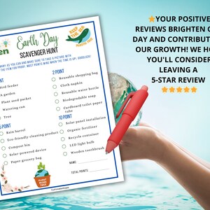 Earth Day Scavenger Hunt Game,spring Games,earth Day Activities, Adults ...