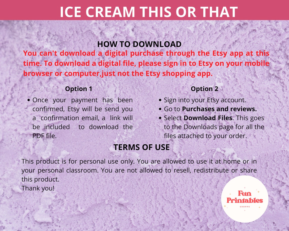 Ice Cream This or That,ice Cream Party Games,summer Activities,ice ...