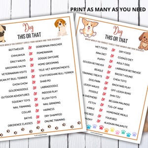 Dog This or That,dog Party Games,dog Activity,fun Pets Games,dog ...