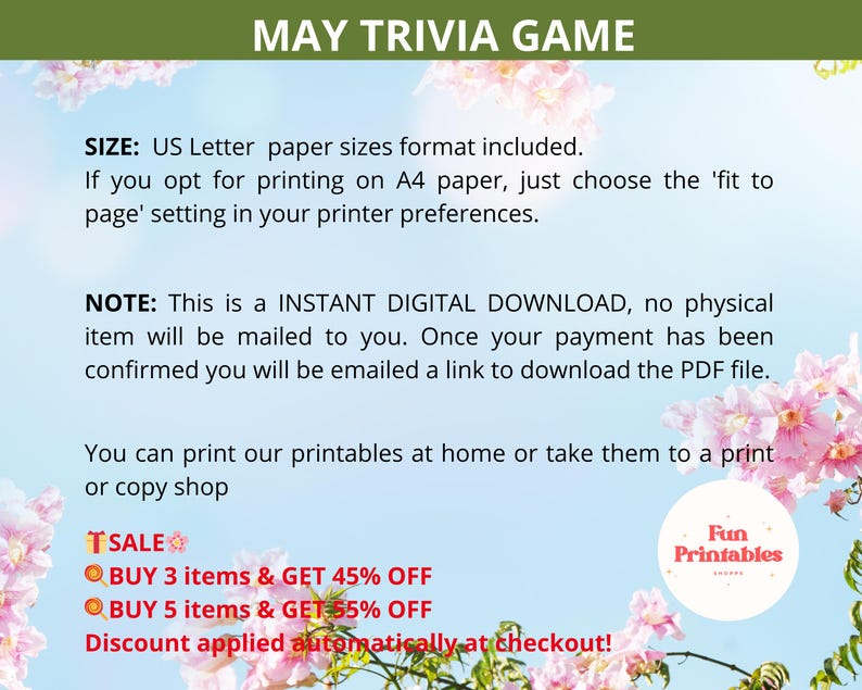 May Trivia Game,month Party Games,may Quiz Question,monthly Trivia Quiz ...
