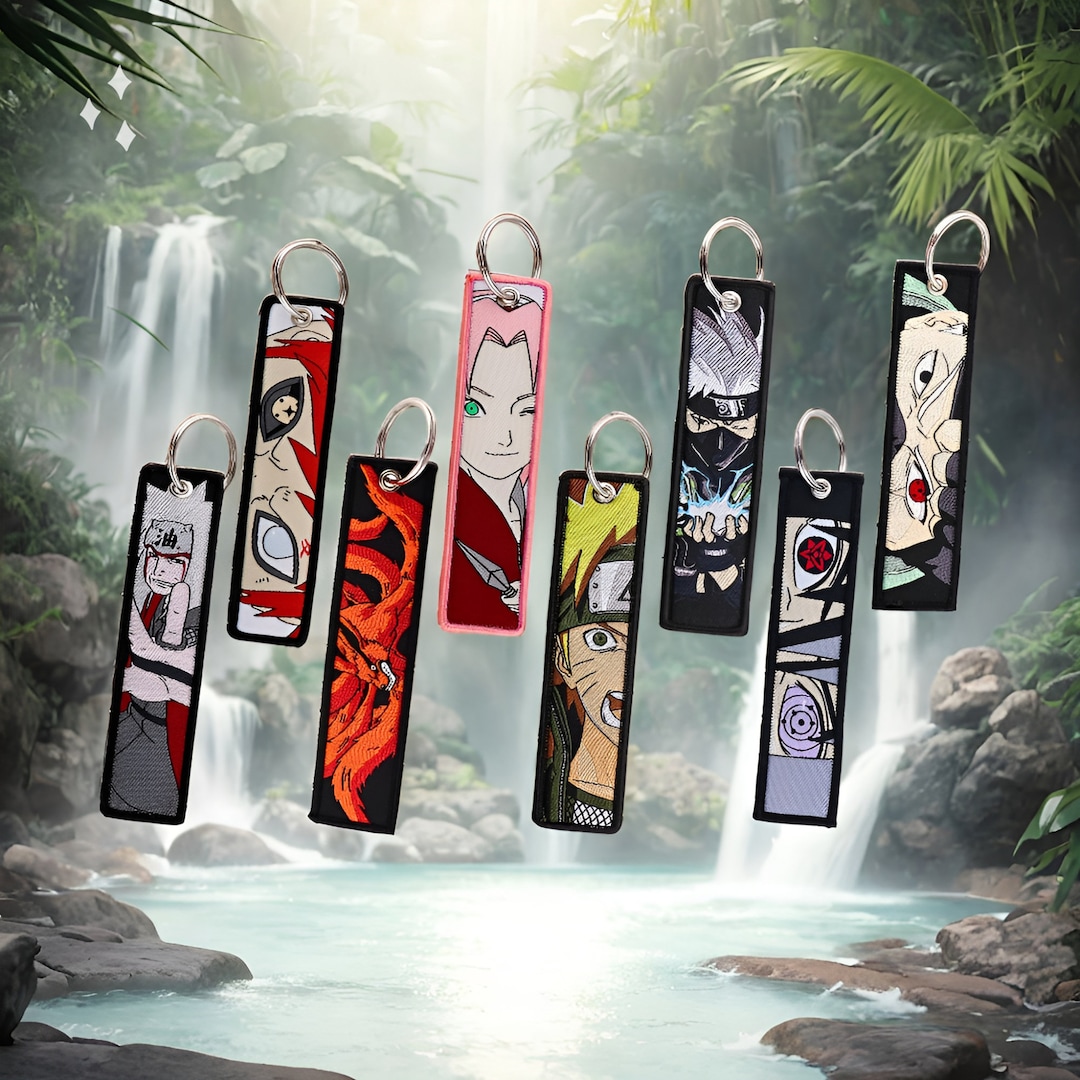 Ninja Classic Anime Key Ring Charm Anime Jet Tag, Key Tag, Anime ...