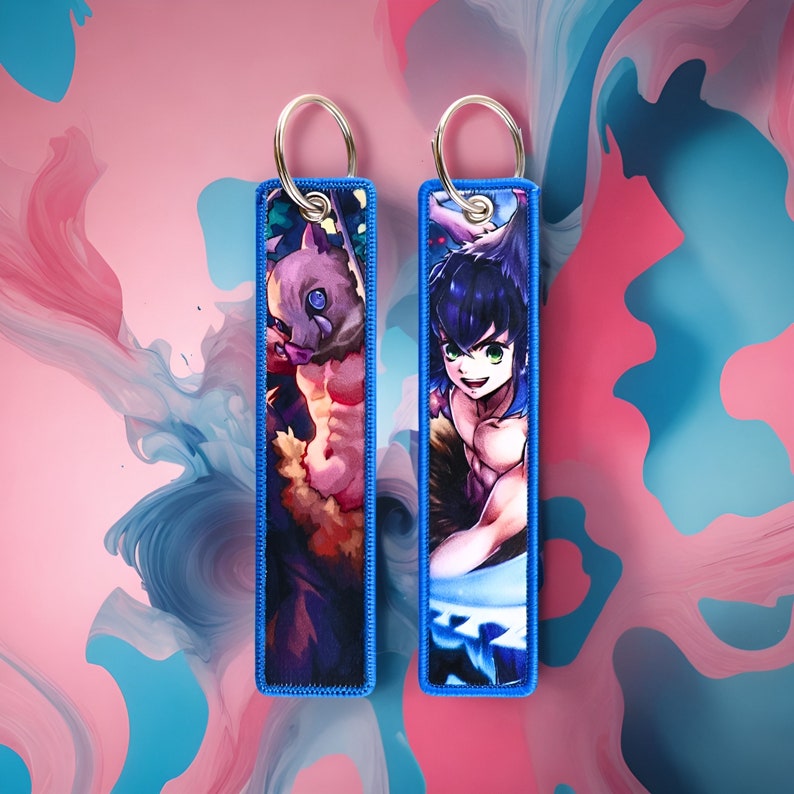 Demon Anime Cute Anime Keychain Anime Jet Tag Waifu, Anime Merch, Anime ...