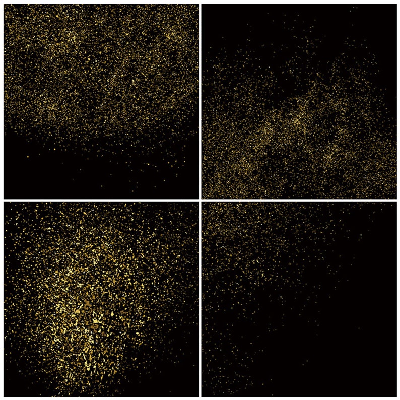 Gold Glitter Overlay Clipart, Silver and Gold Glitter Png Overlays ...