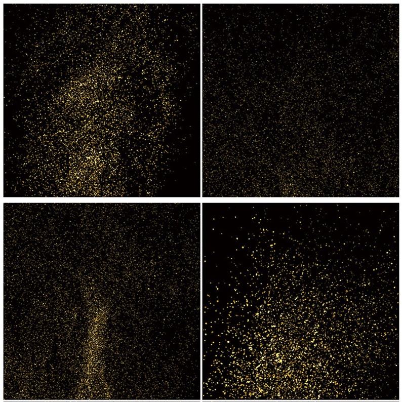 Gold Glitter Overlay Clipart, Silver and Gold Glitter Png Overlays ...