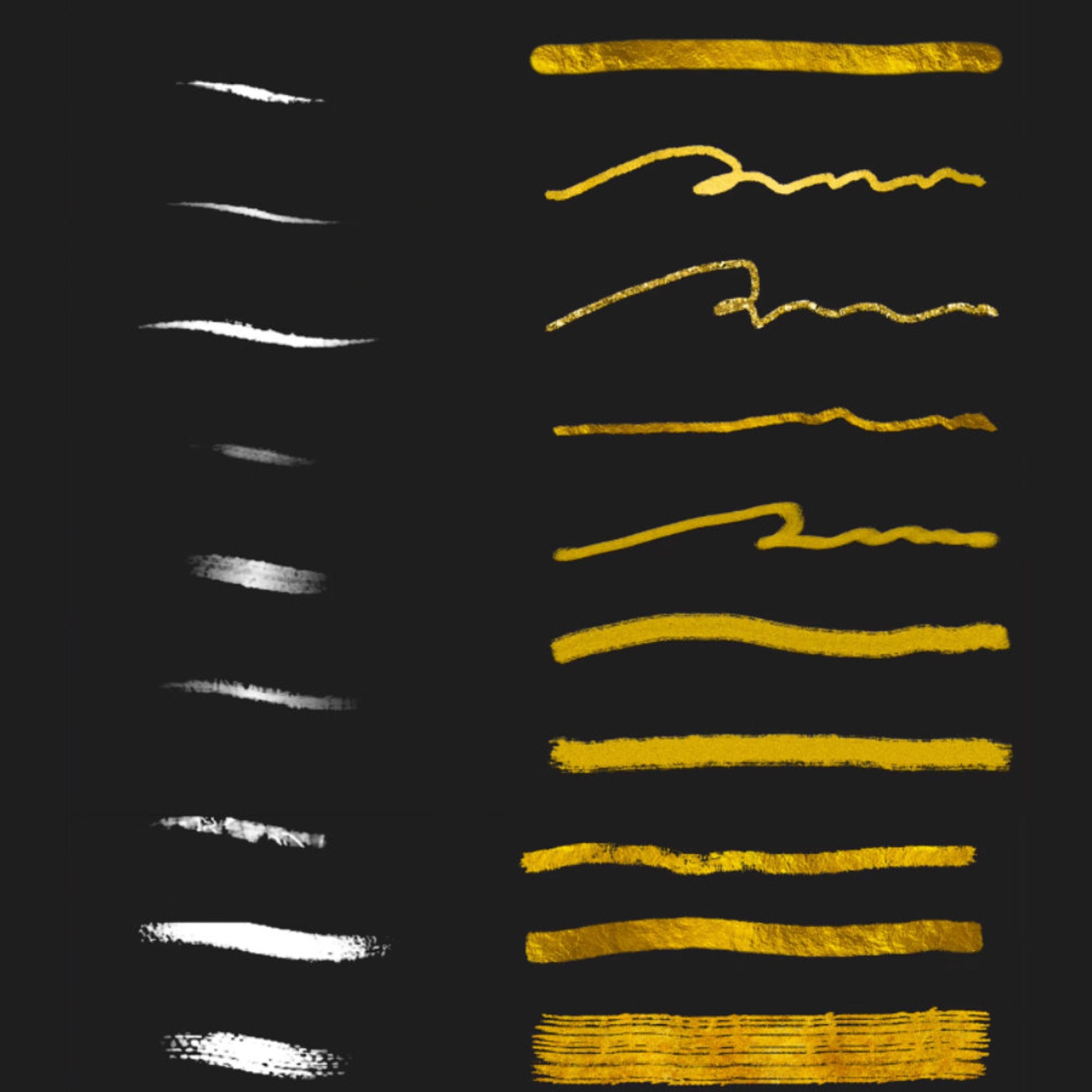 50+ Gold Leaf PS Brushes | Sparkling Ancient Style Gold Lines, Writing ...
