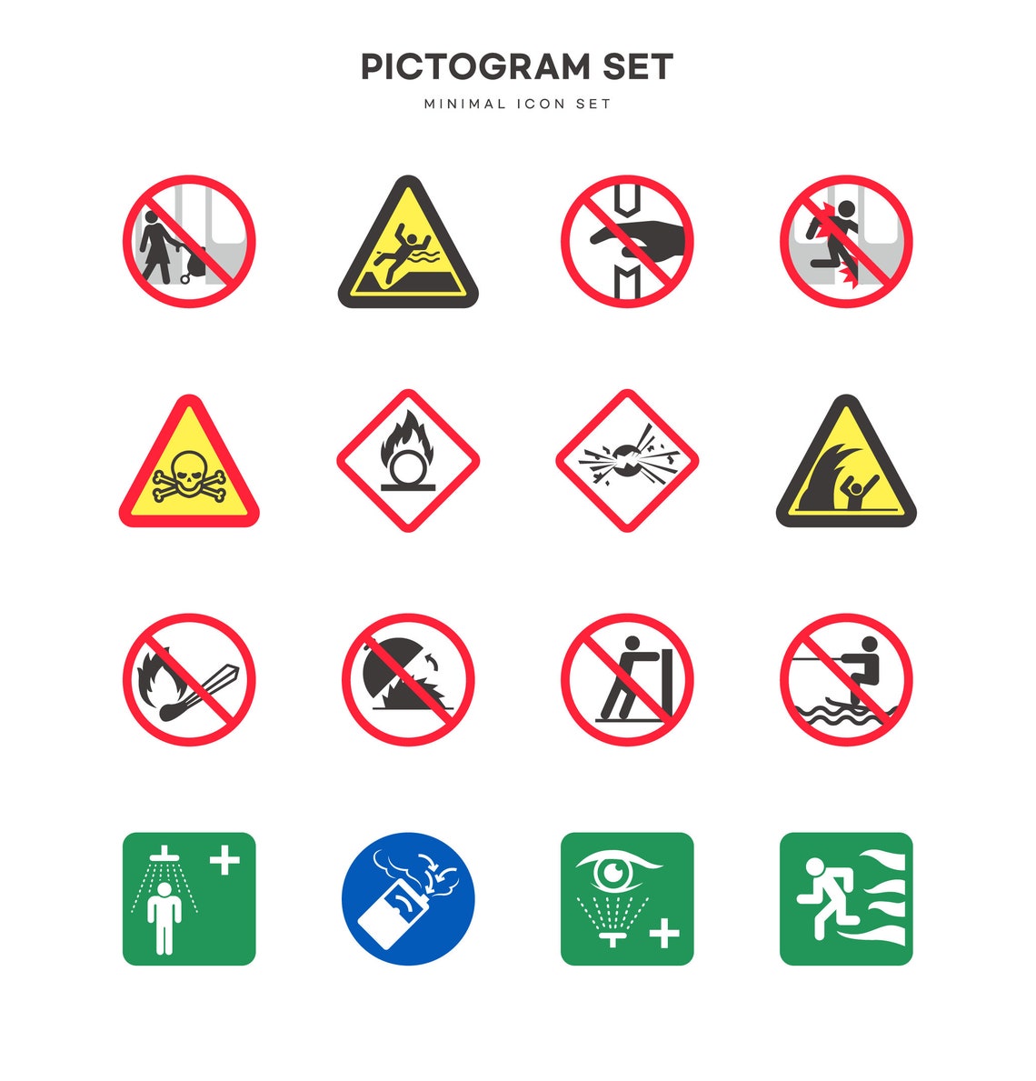 Custom Safety Signages Bundle, Printable Safety Signage, Warning Sign ...