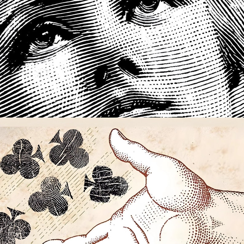 68 Vintage Wood Engraving Brushes for Procreate | Retro Print Texture ...