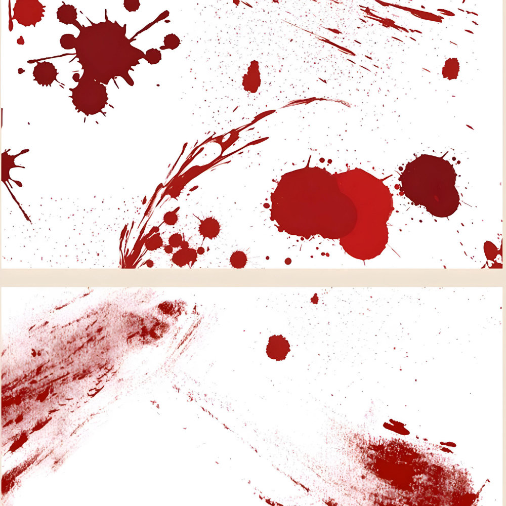 200+ Comic Blood Splatter Stamp Brushes Procreate Blood Splash Brush ...