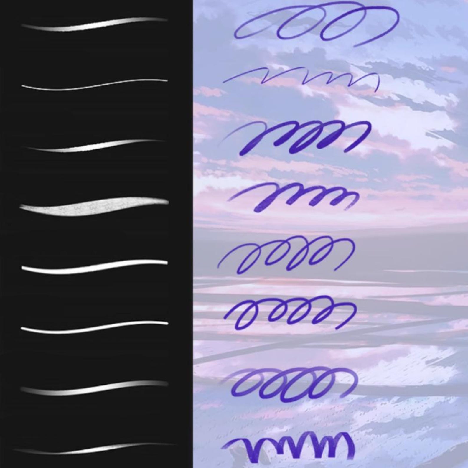 Outlining, Coloring, Thick Painting Airbrush Effects Procreate ...