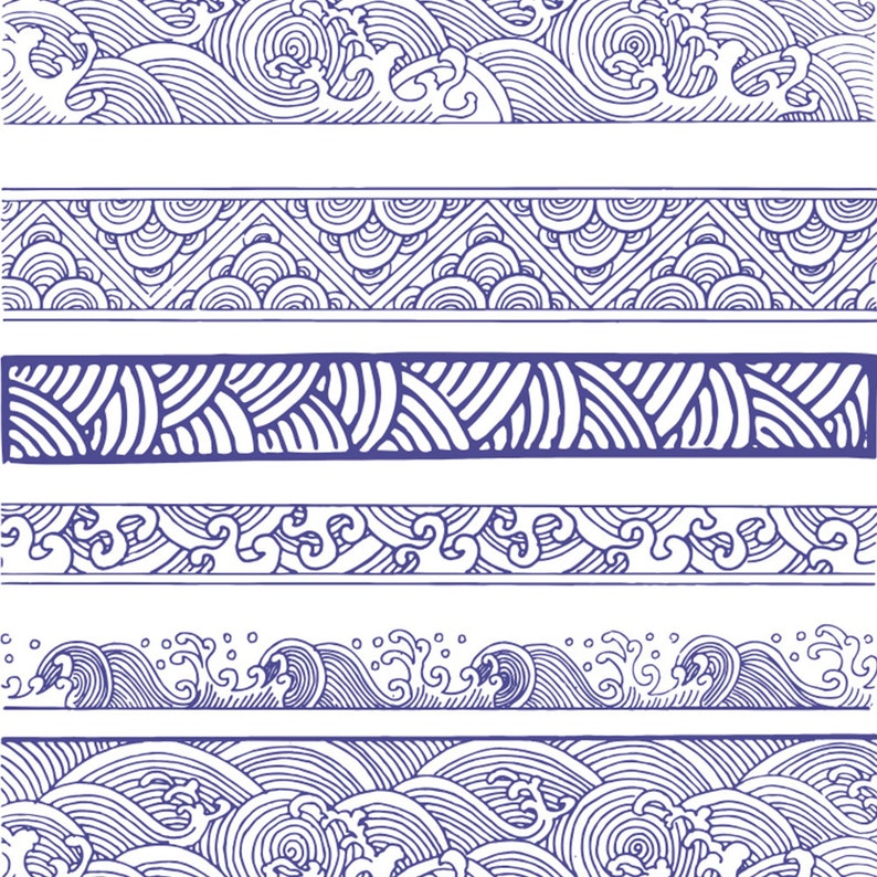 29 Japanese Sea Wave Pattern Illustrator File , Vector Files Chinese ...
