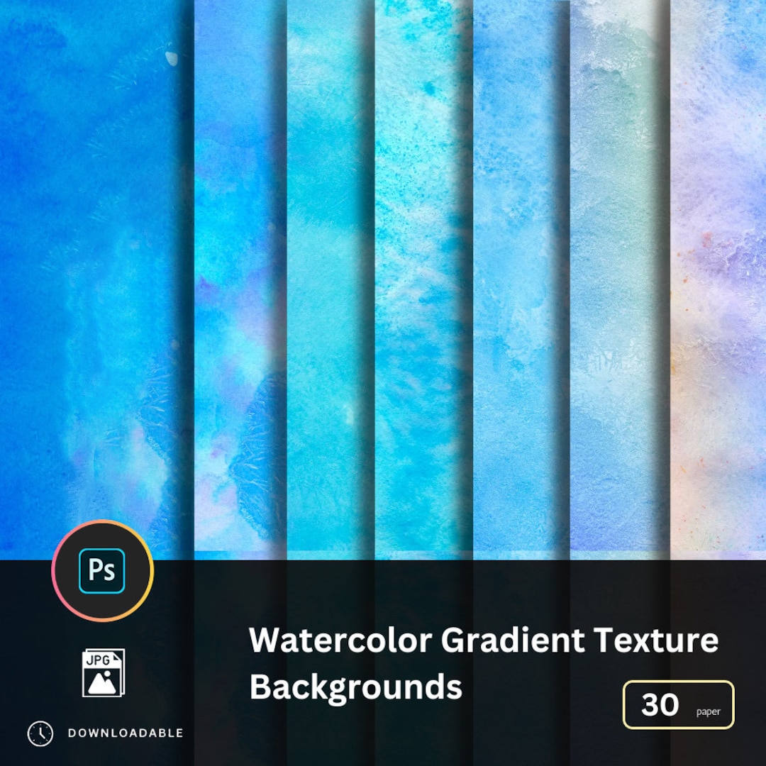 30 Ink Wash Gradient Texture Backgrounds | Watercolor, Splash, Stain ...