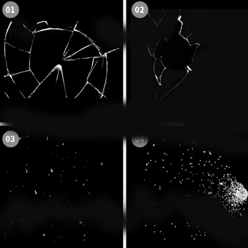 50+ Shattered Glass Effects Procreate Brush, Realistic Broken Windows ...