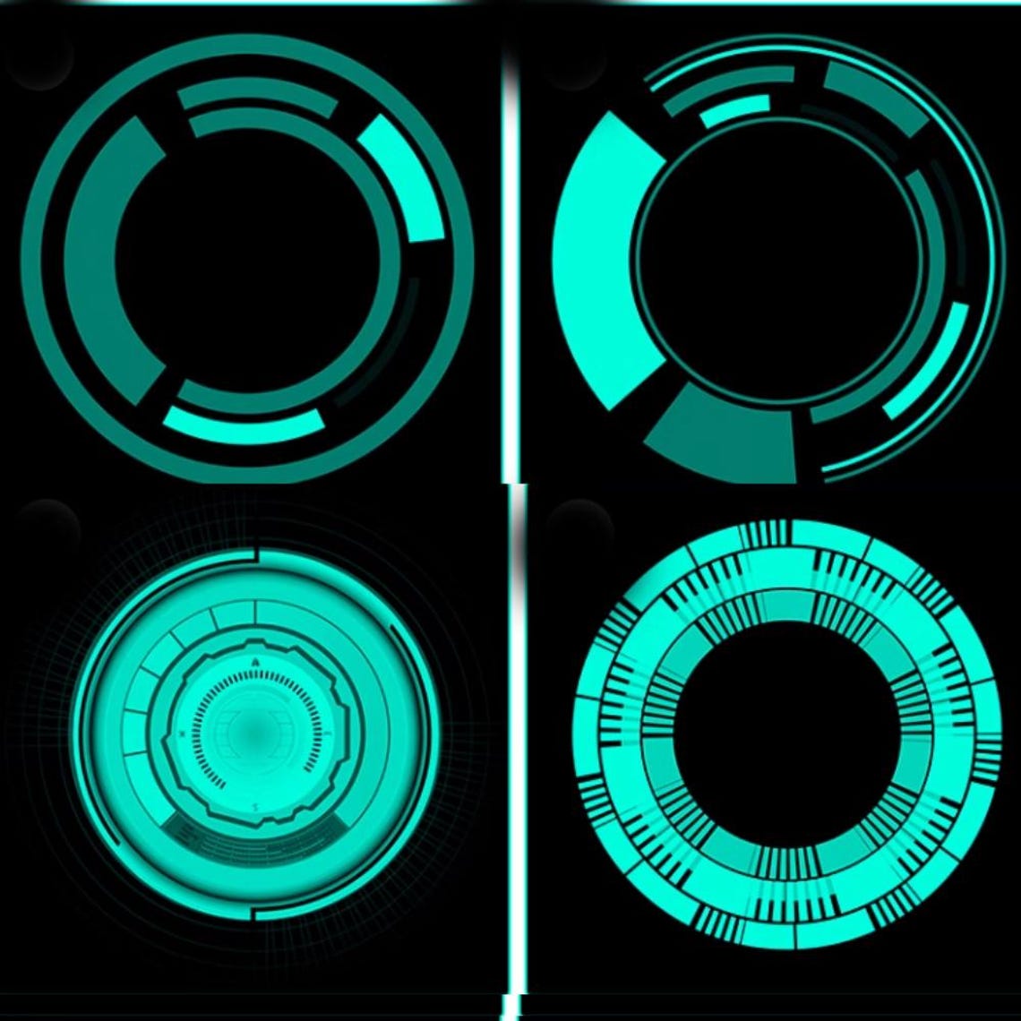 40 Cyberpunk Tech Elements Procreate Stamp Futuristic Mechs, Dashboard ...