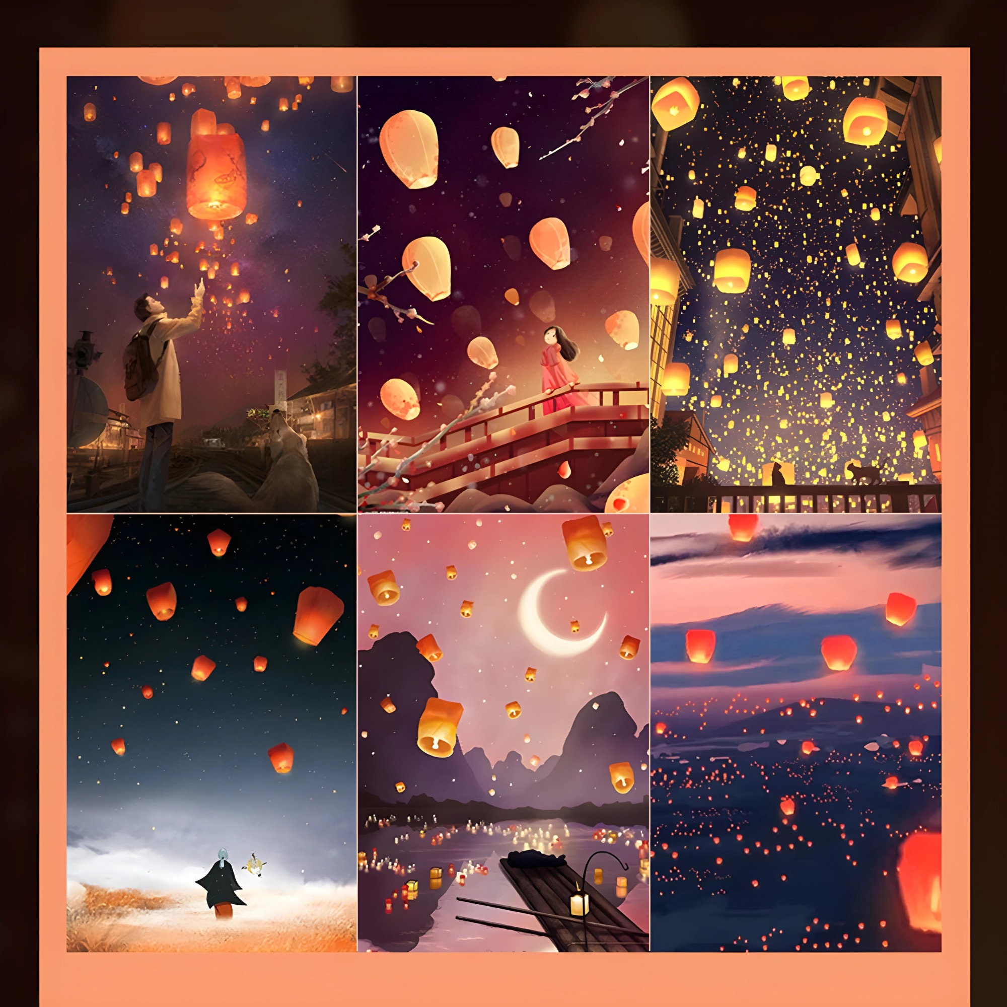 25 Procreate Photoshop Lantern Stamps, Chinese and Japanese Lantern ...