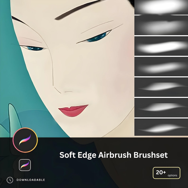 20+ Procreate Airbrush Soft Edge Marker Brushes for iPad Digital Art ...