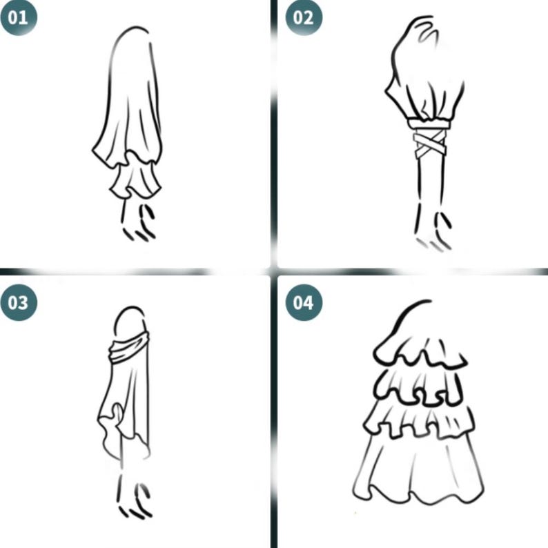 59 Sleeve Line Art Procreate and PS Brushset Clothing Design for ...