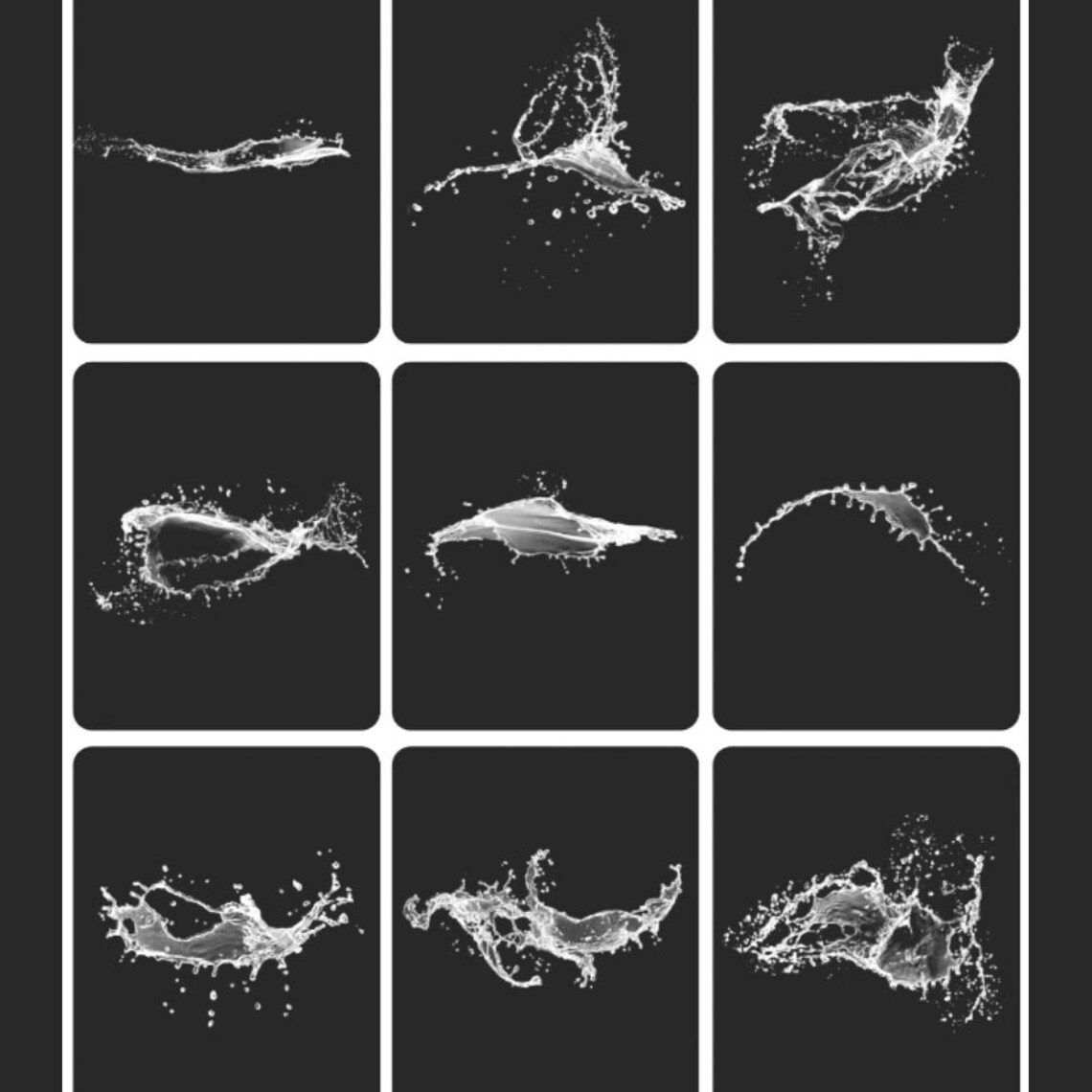 70+ Splash Effects Procreate & PS Brushset | Water Droplets, Splashing ...