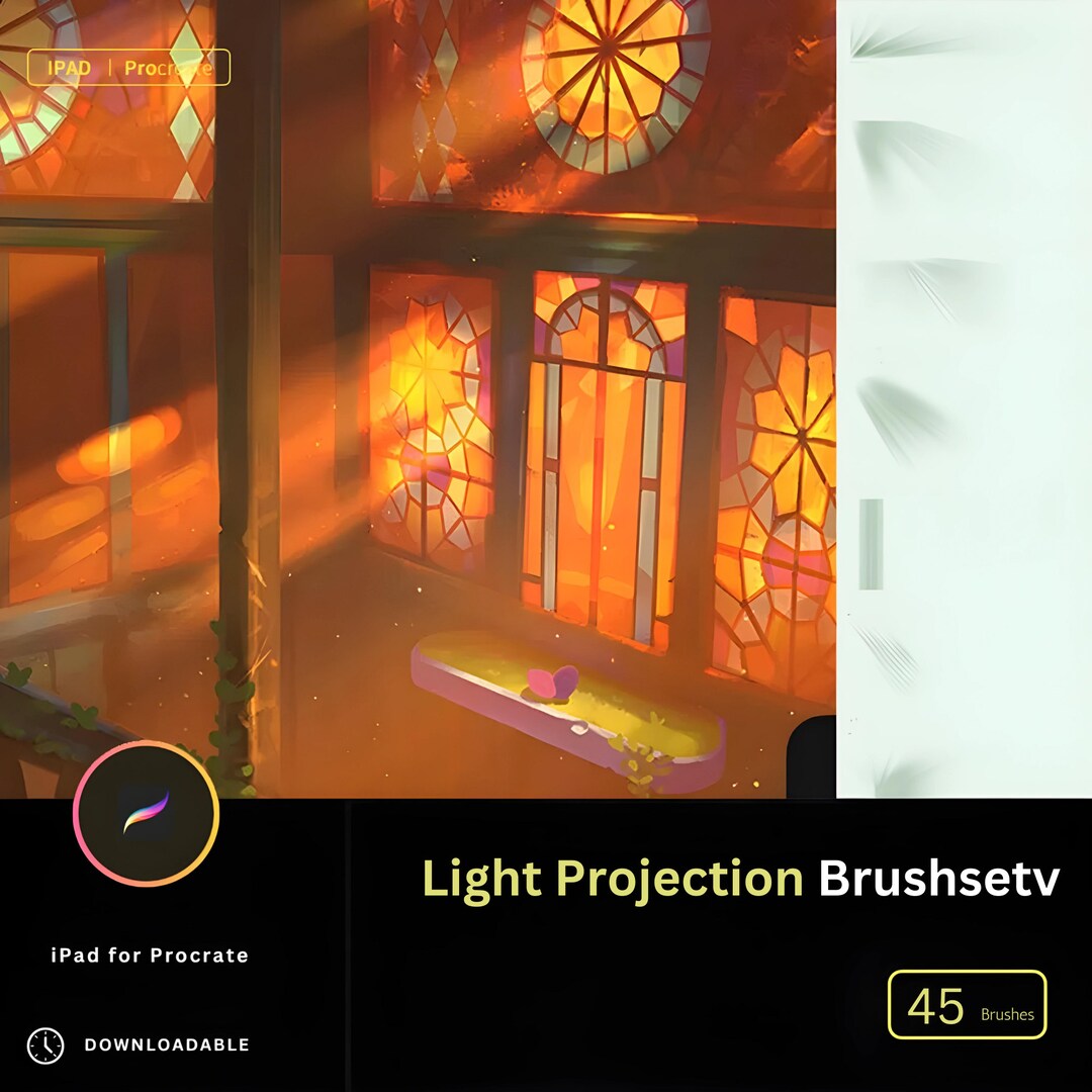 45+ Animation Procreate Light Beam Stamps, Light Projections Sunshine ...