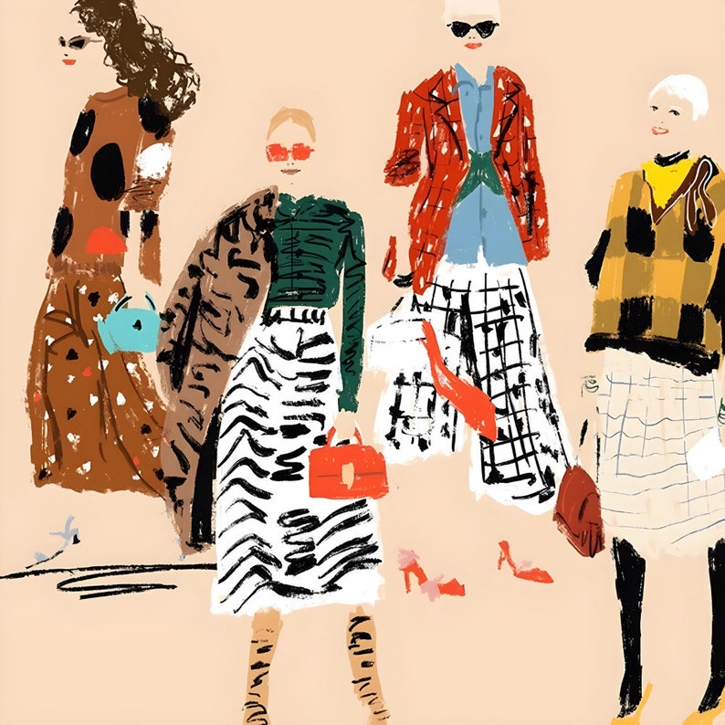 290 Procreate Fashion Design Model Sketch Brushes Dynamic Pose & Figure ...