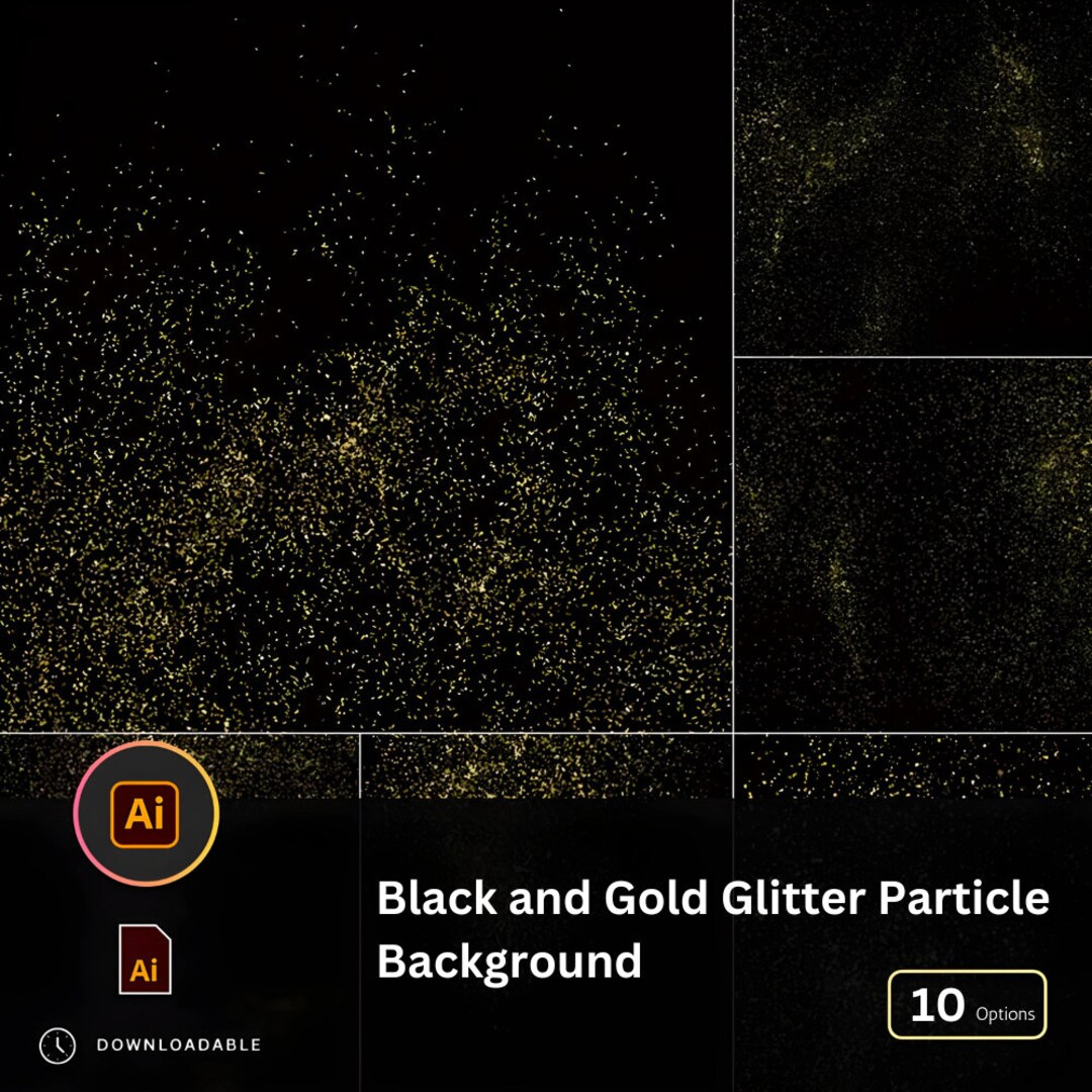 Gold Glitter Overlay Clipart, Silver and Gold Glitter Png Overlays ...