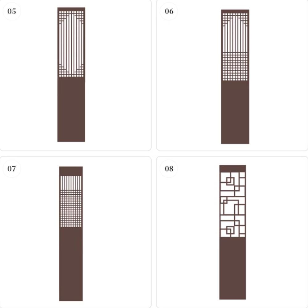 60 Procreate Chinese Classic Window & Screen Brushes Intricate Lattice ...