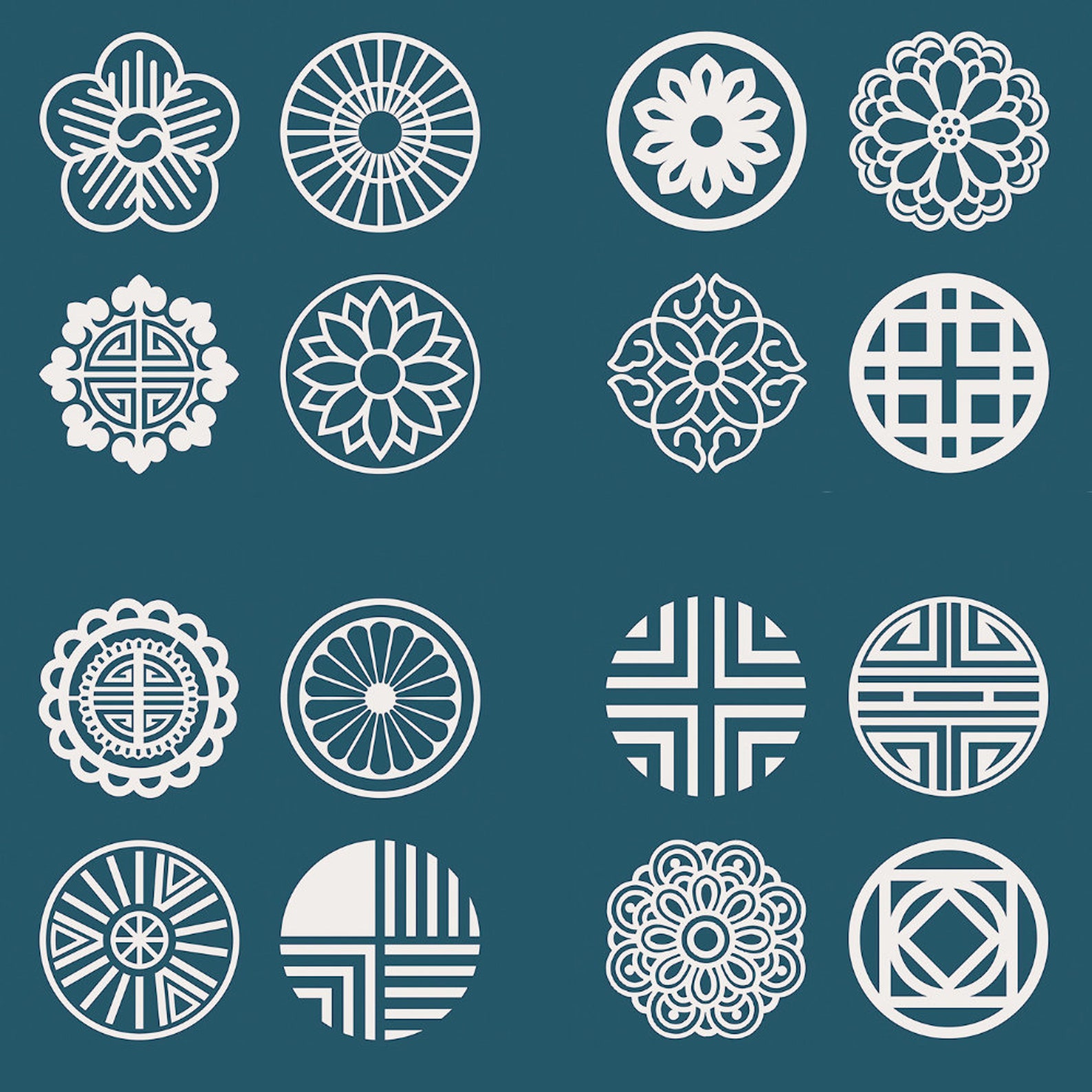 Chinese Window Screen Carving Pattern Ornament Seamless Digital Paper ...