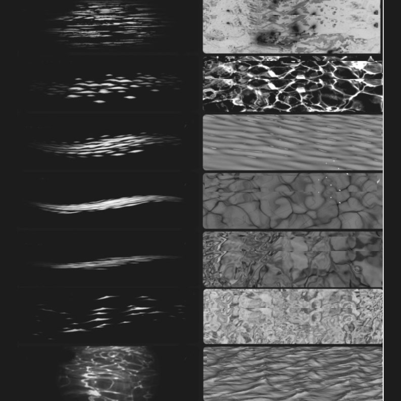 50+ Ocean Wave Ripples Brushes for PS & Procreate | Seawater Texture ...