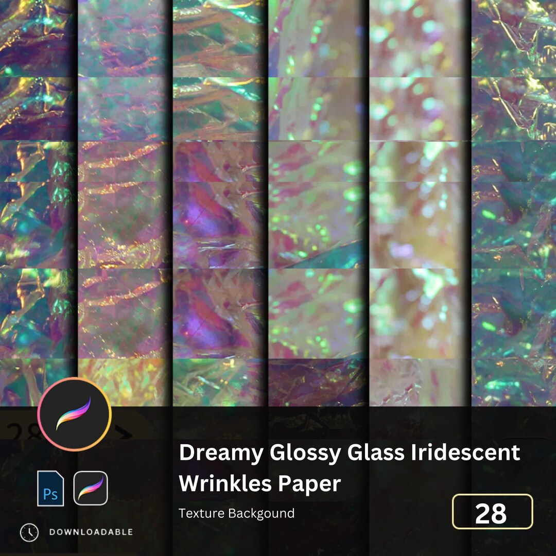 28 Dreamy Colored Glass Procreate & Photoshop Texture Backgound ...