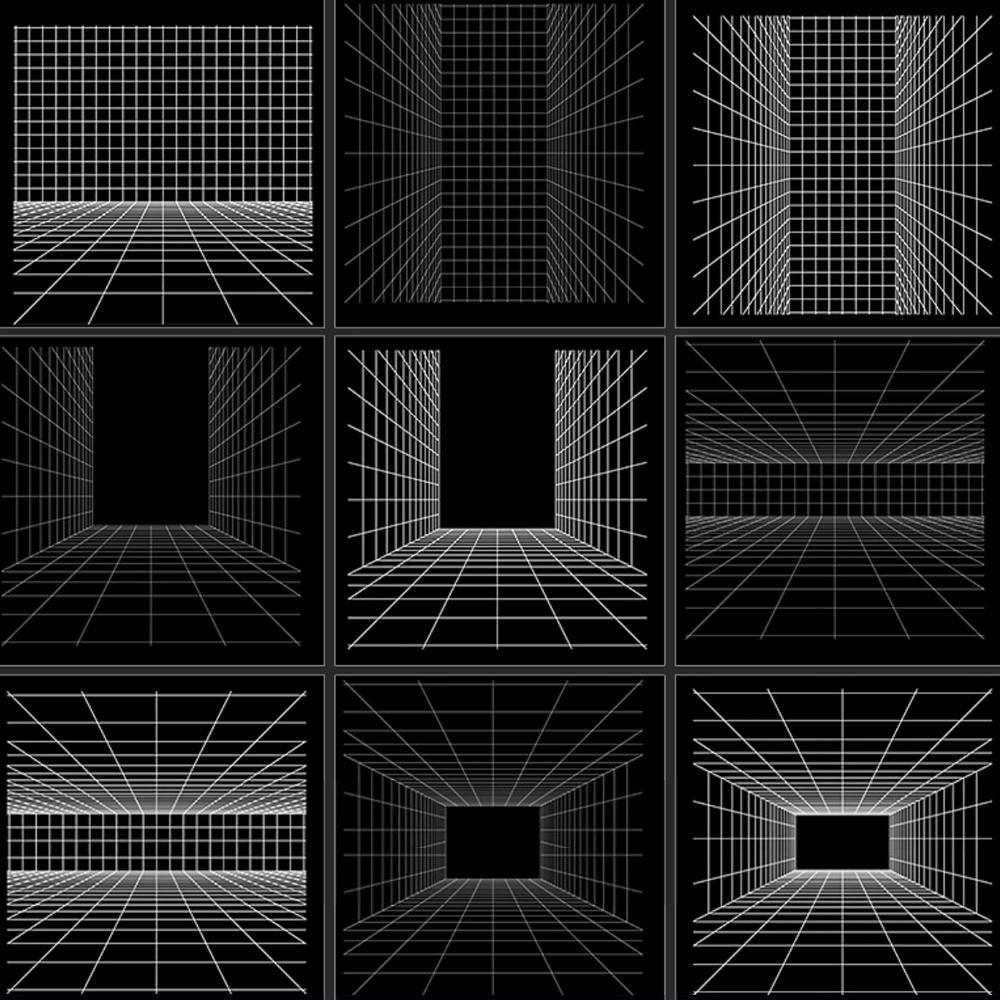 90+ Perspective Grid Procreate Photoshop Brushes, Geometric Line Art ...