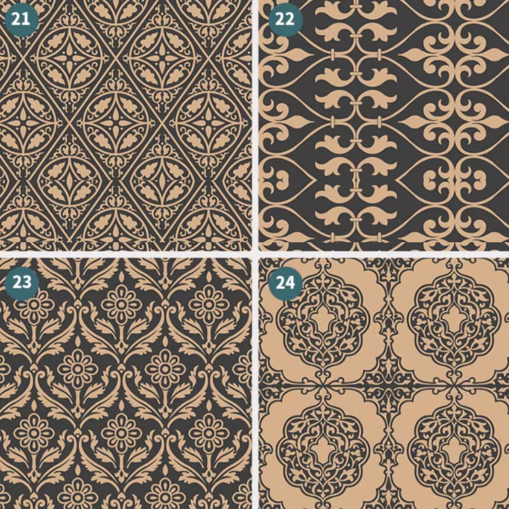 55 Palace Floor Tiles Pattern Procreate & Photoshop Brushes Vintage ...