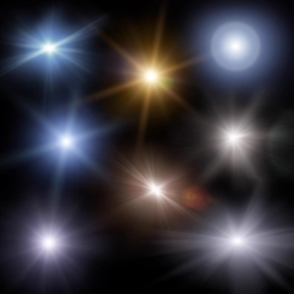 180+ Light Effects Procreate & PS Brush: Starlight Glows, Cross Flare ...
