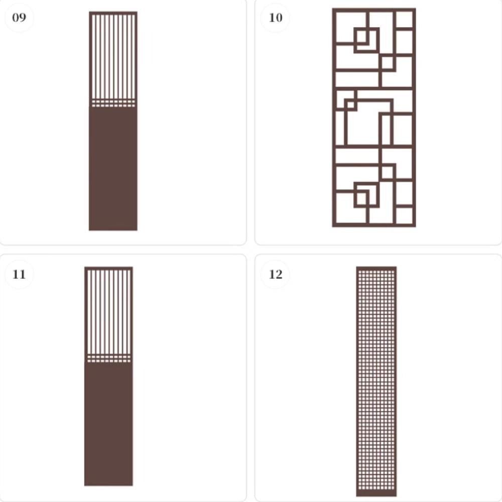60 Procreate Chinese Classic Window & Screen Brushes Intricate Lattice ...