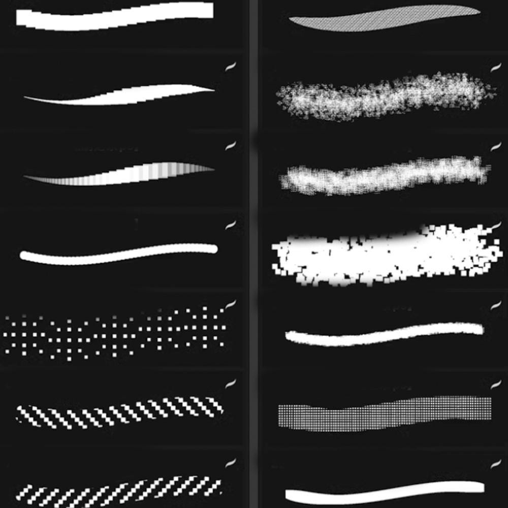 30 Mosaic & Pixel Art Procreate PS Brushset| Retro Game Effects, Grainy ...