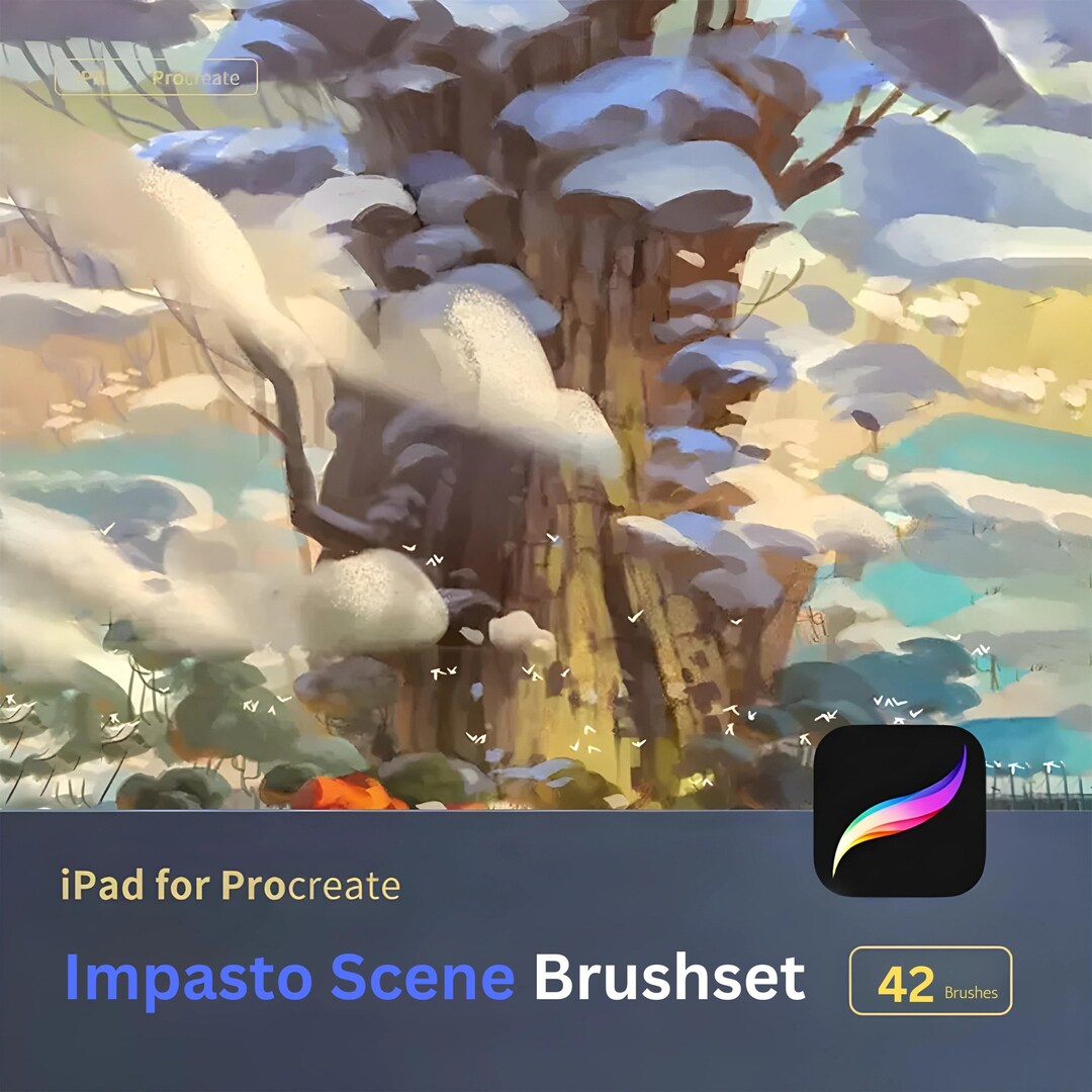 40+ THICK TEXTURE Painting CG Style Brush Paint on Canvas Impasto ...
