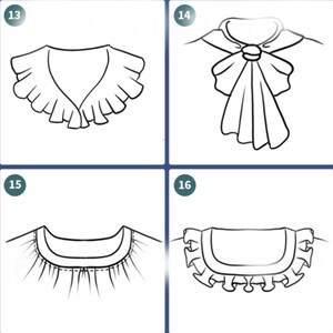 40 Collar Line Art Procreate & PS Brushes| Apparel Design Elements ...