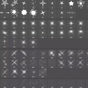 180+ Light Effects Procreate & PS Brush: Starlight Glows, Cross Flare ...