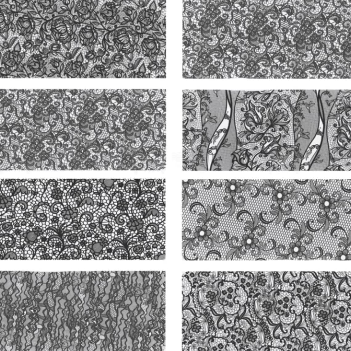 45 Lace Patterns Procreate Brushes Set , Stocking Textures, Clothing ...