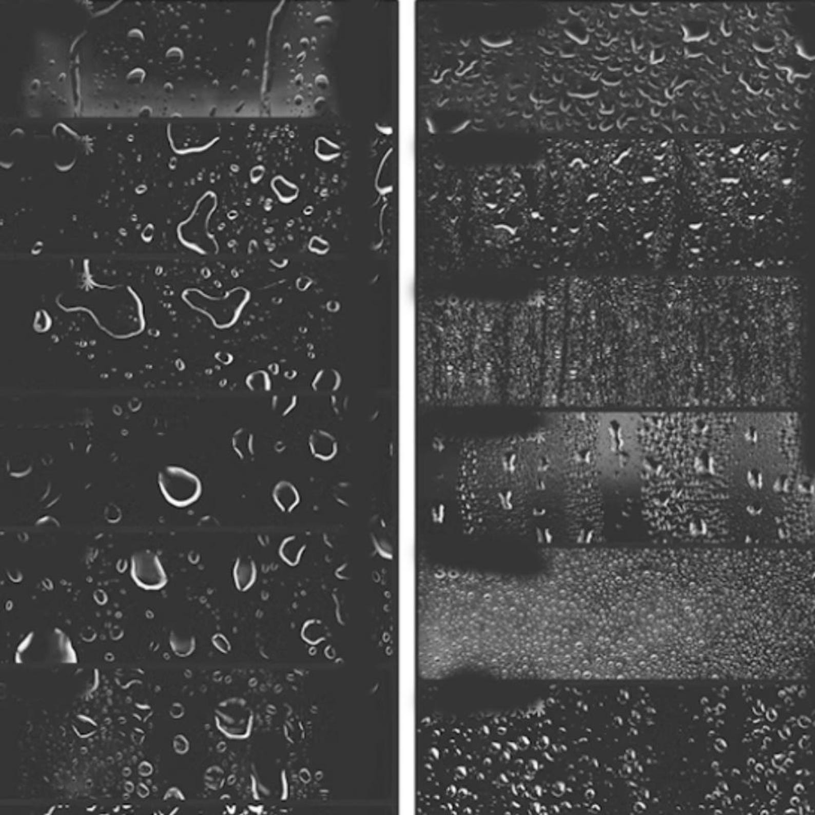 Realistic Glass Effect Brushes, Water Mist, Raindrops, Water Droplets, Rainy Effects, Studio ...