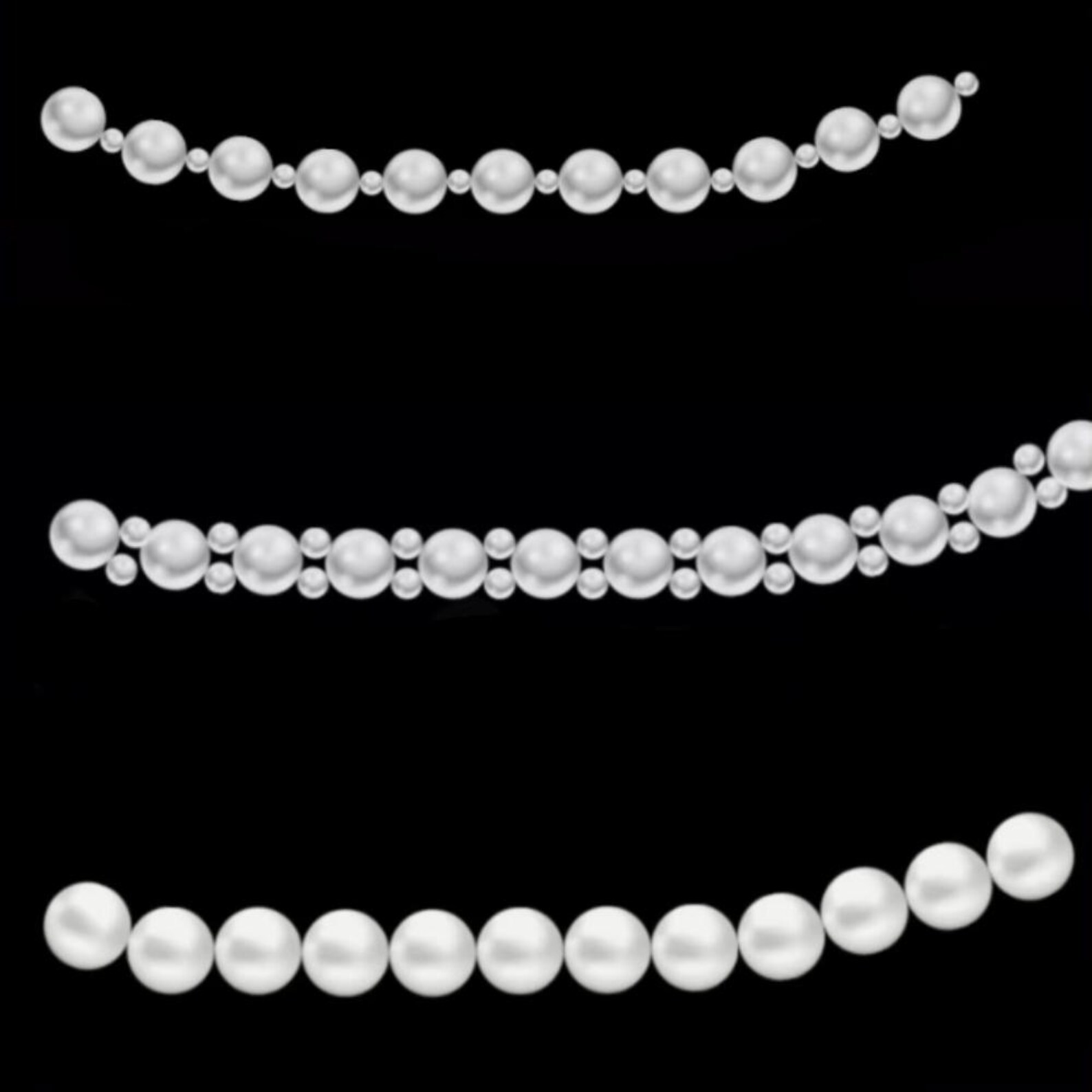 Pearl Jewelry Procreate Brushes & PS , Diamond, Gold Chains, Gemstones ...