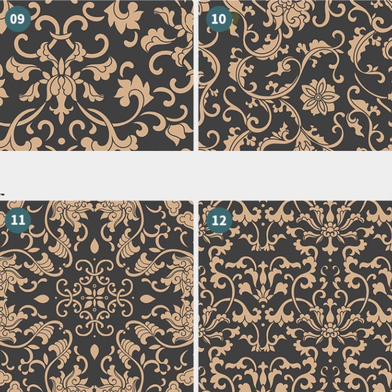55 Palace Floor Tiles Pattern Procreate & Photoshop Brushes Vintage ...