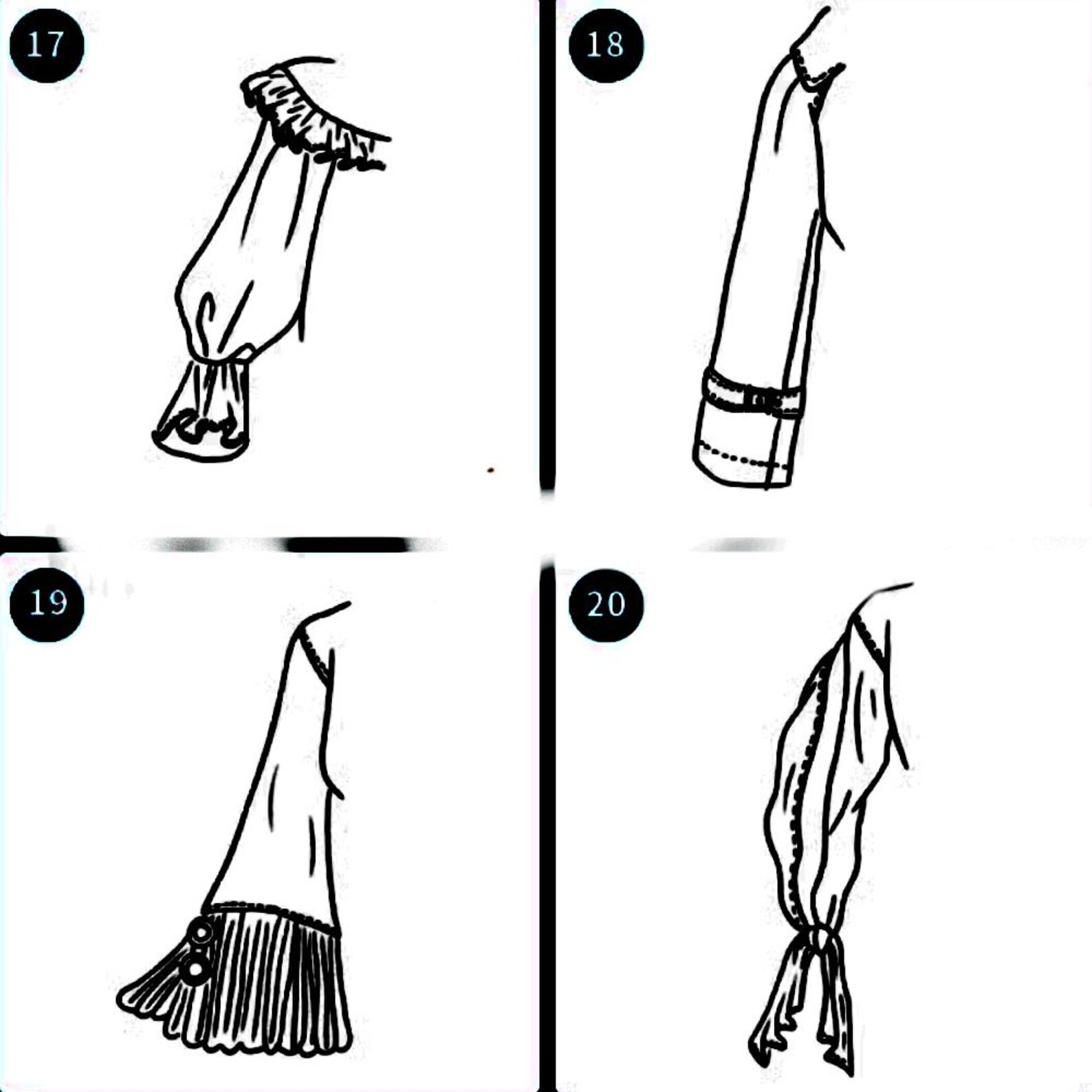 59 Sleeve Line Art Procreate and PS Brushset Clothing Design for ...