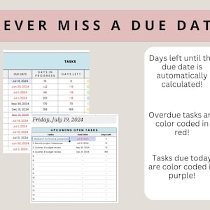 Task Tracker Spreadsheet Google Sheets to Do List Template Task ...