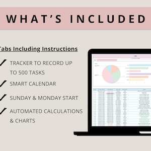 Task Tracker Spreadsheet Smart Calendar Google Sheets to Do List ...