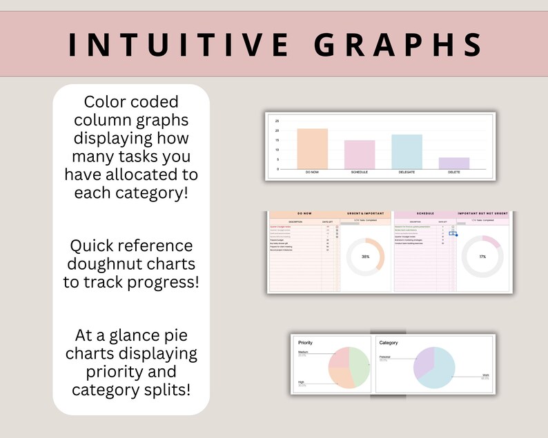 Eisenhower Matrix Google Sheets Spreadsheet Smart Calendar Priority ...