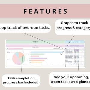 Task Tracker Spreadsheet Smart Calendar Google Sheets to Do List ...