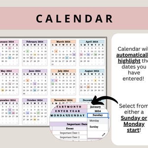 Yearly Calendar Spreadsheet Google Sheets Annual Schedule to Do List ...