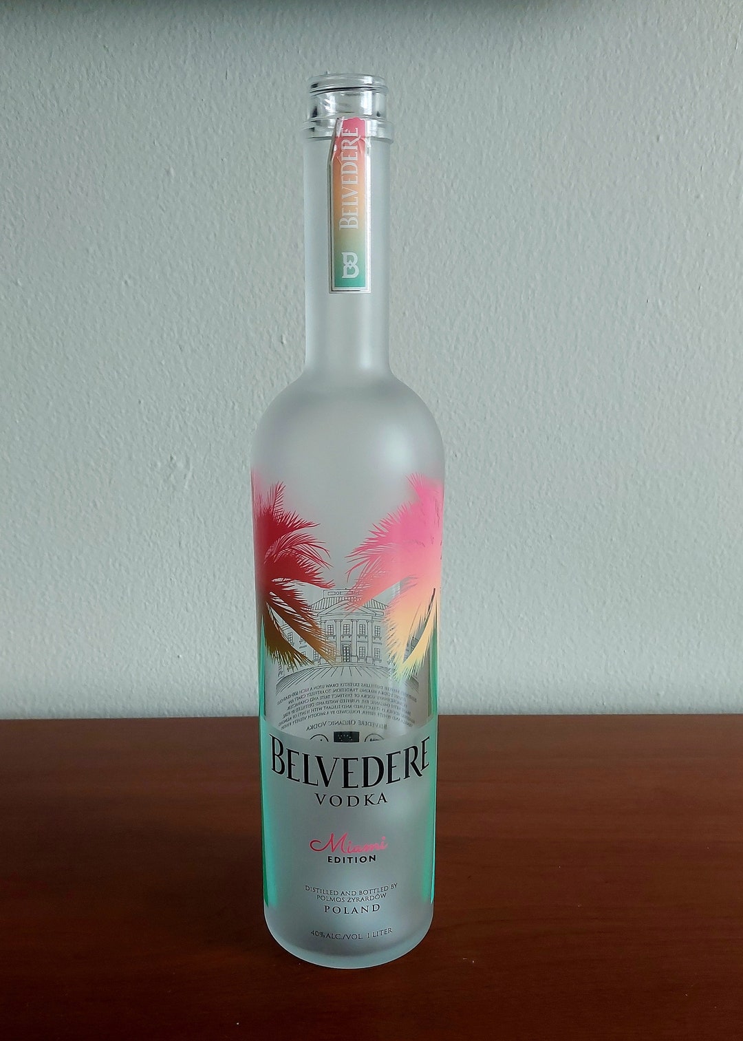 BELVEDERE, Vodka Botella Vacía 750 Ml, Edición Limitada Miami - Etsy