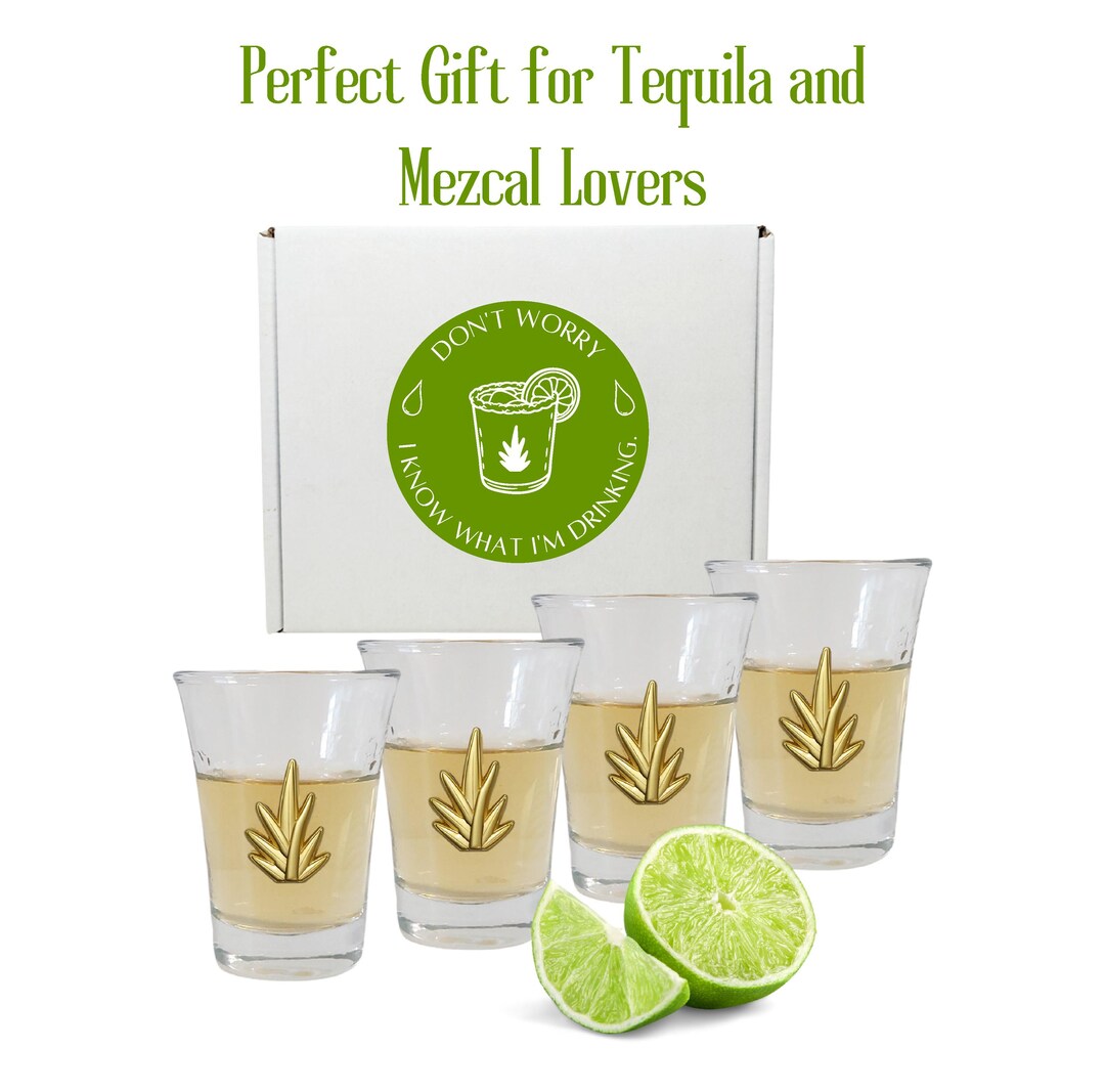 Set of 4 Premium Tequila Shots in an Elegant Gift Box - Perfect Gift ...