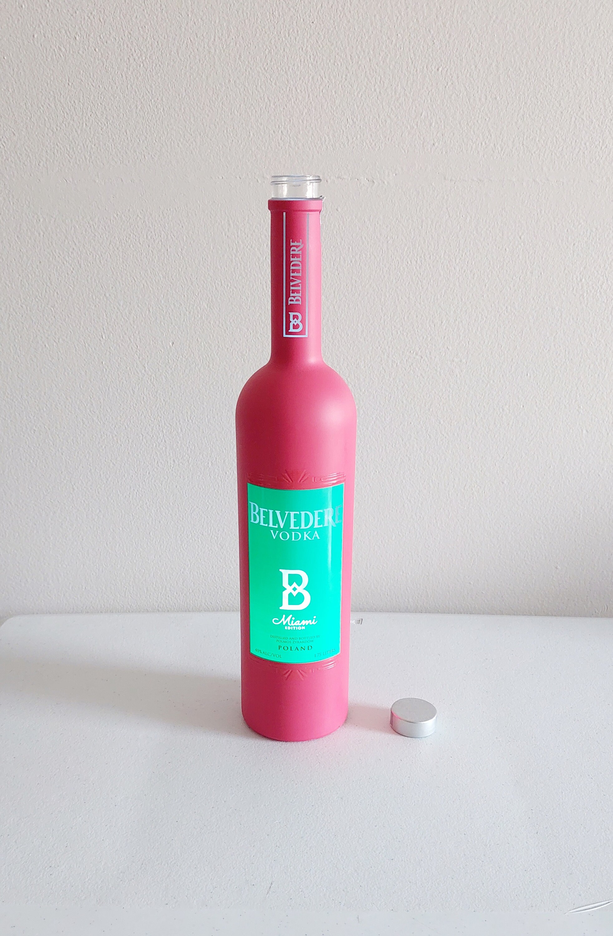 BELVEDERE, Vodka Botella Vacía Con Lámpara 1,75 L, Edición Limitada ...